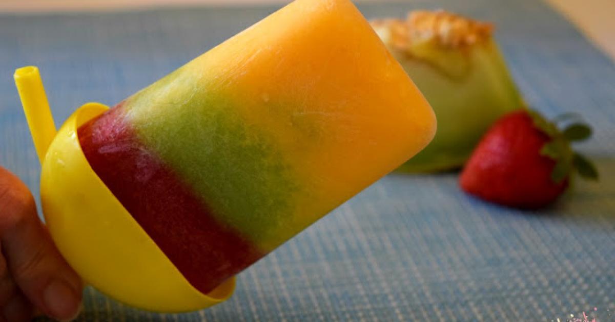 Helados de triple fruta saludables | Postres Fáciles y Ricos